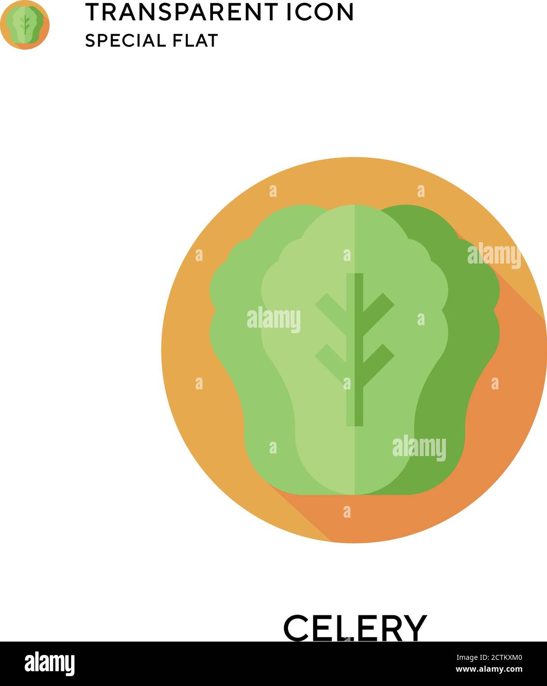 Celery sliced Stock Vector Images - Alamy