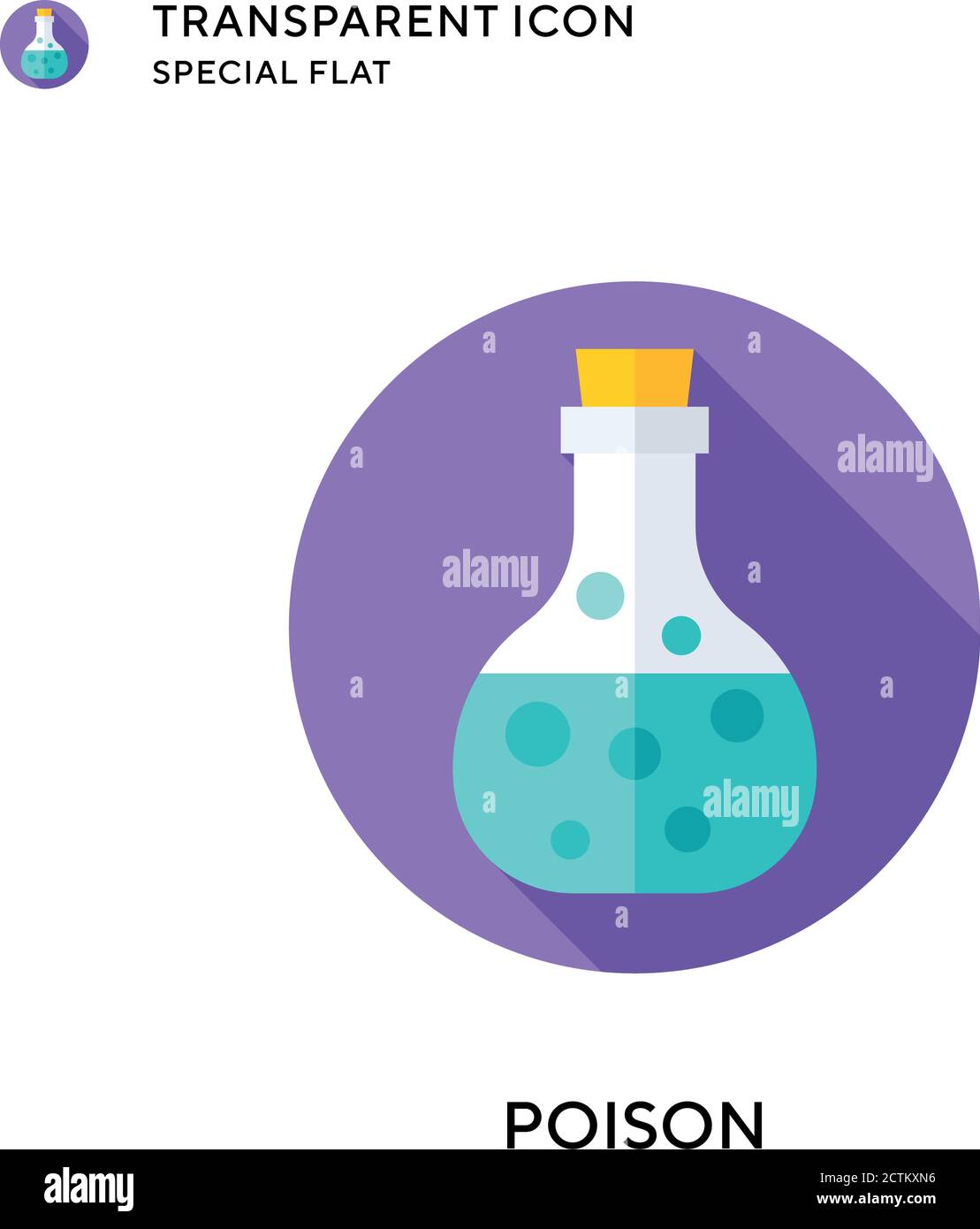 Poison vector icon. Flat style illustration. EPS 10 vector Stock Vector ...
