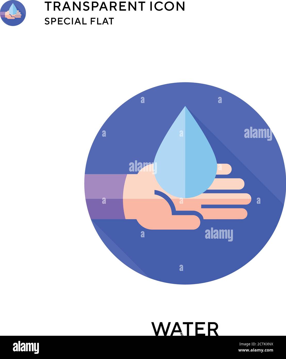 Water vector icon. Flat style illustration. EPS 10 vector Stock Vector ...