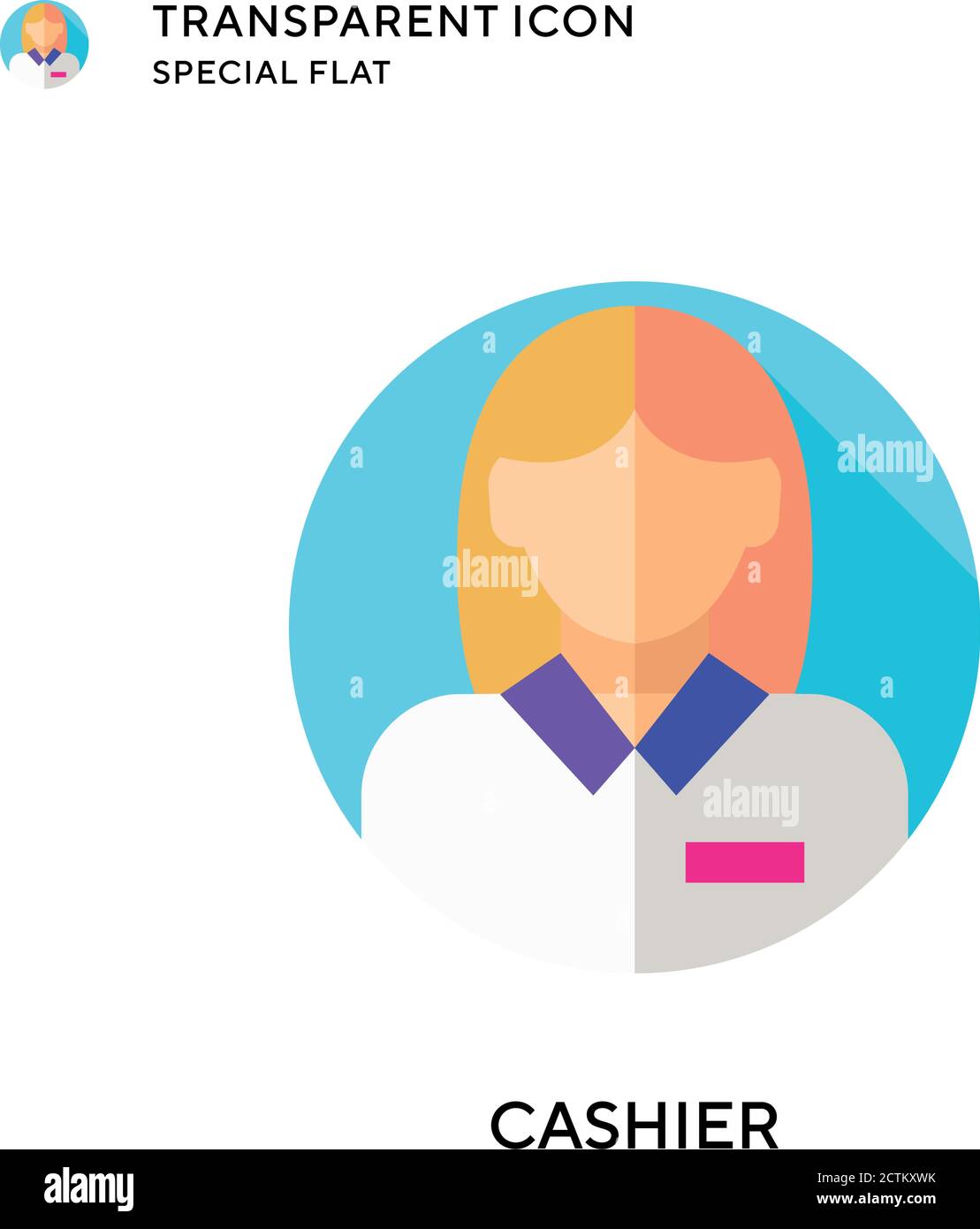 Cashier supermarket scanning Stock Vector Images - Alamy