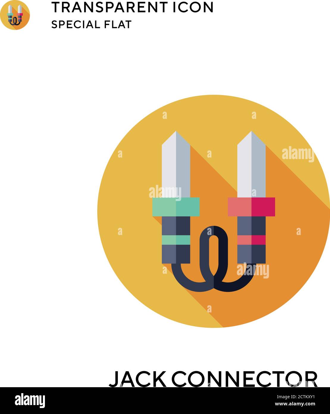 Headphones wire jack Stock Vector Images - Alamy