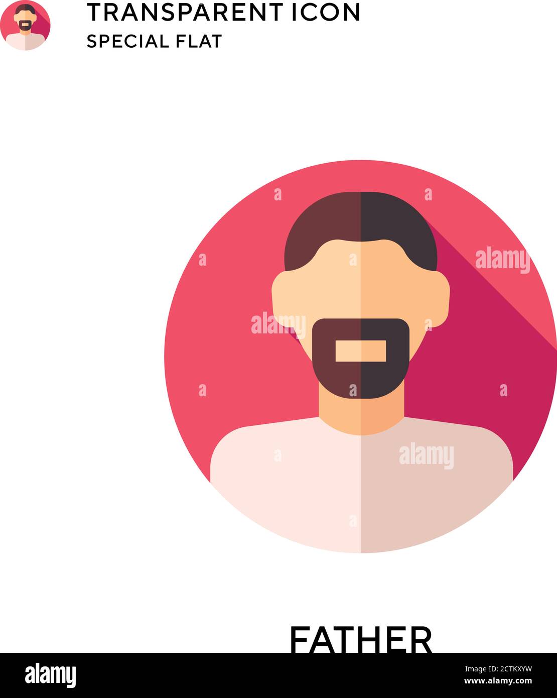 Father vector icon. Flat style illustration. EPS 10 vector Stock Vector ...