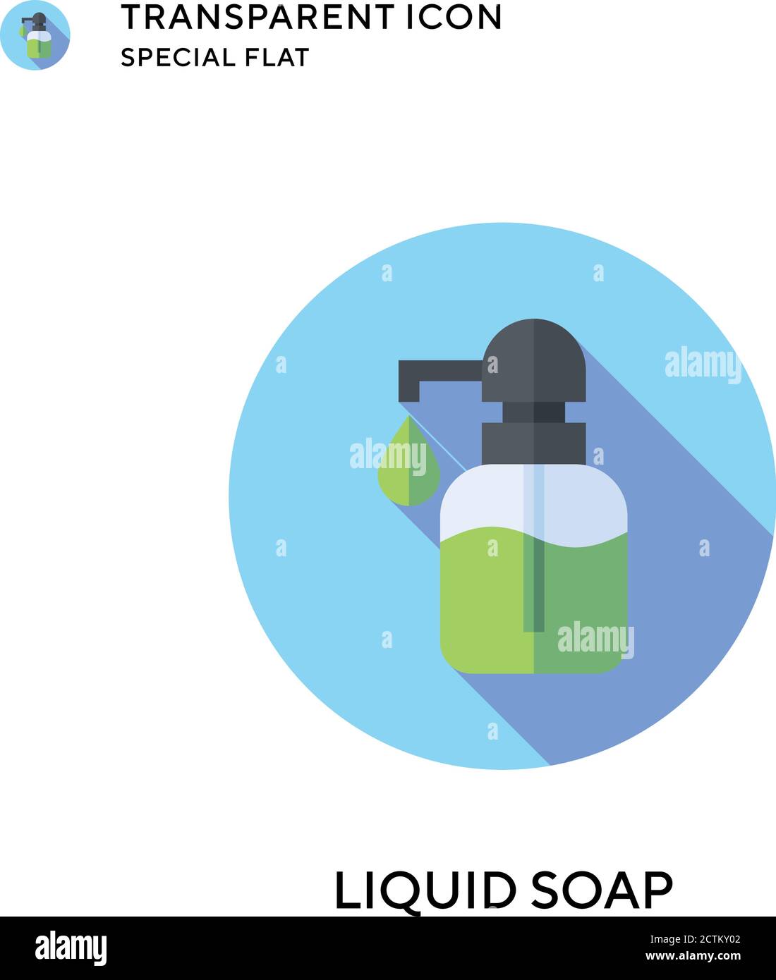 Liquid soap vector icon. Flat style illustration. EPS 10 vector Stock ...