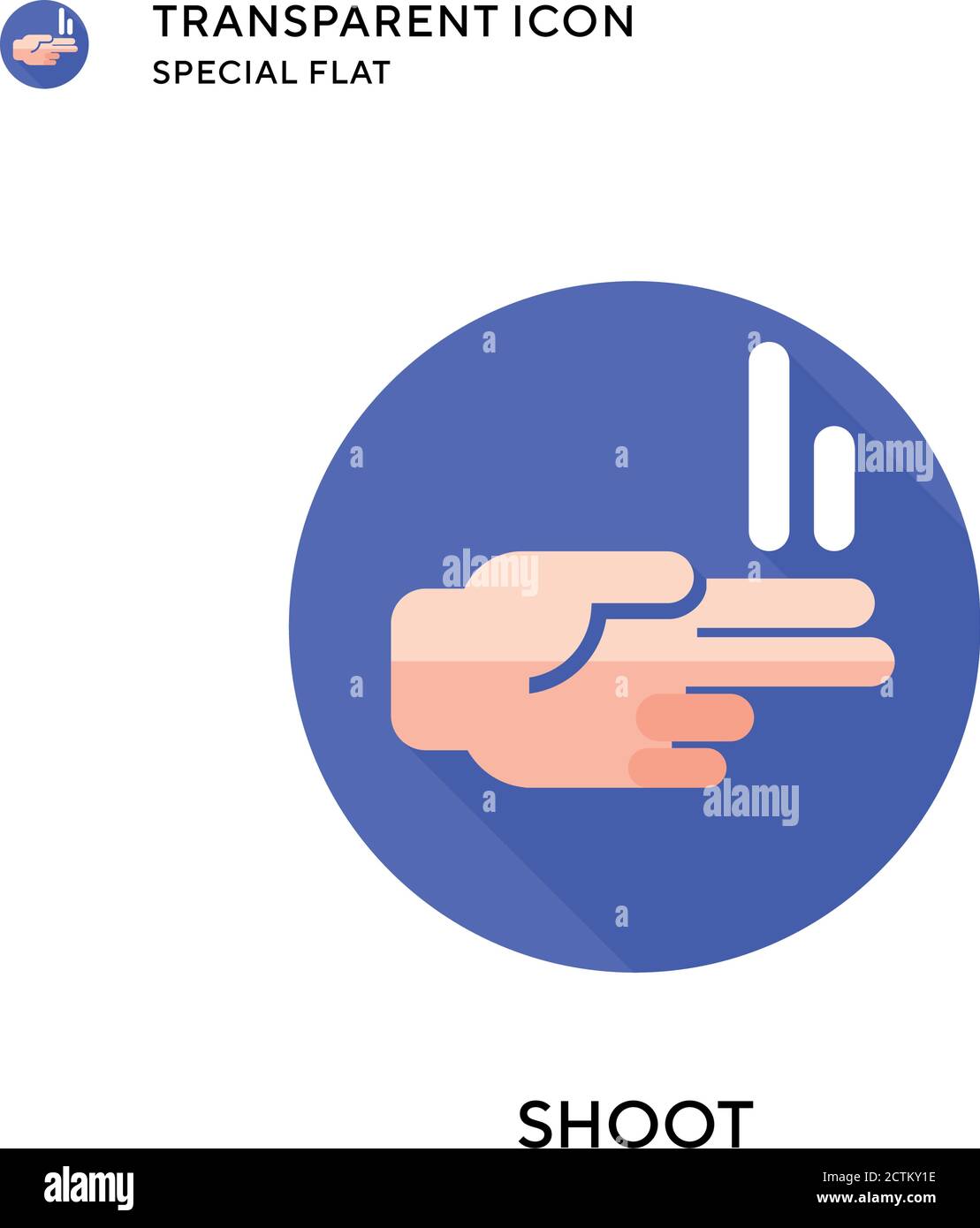 Shoot vector icon. Flat style illustration. EPS 10 vector Stock Vector ...