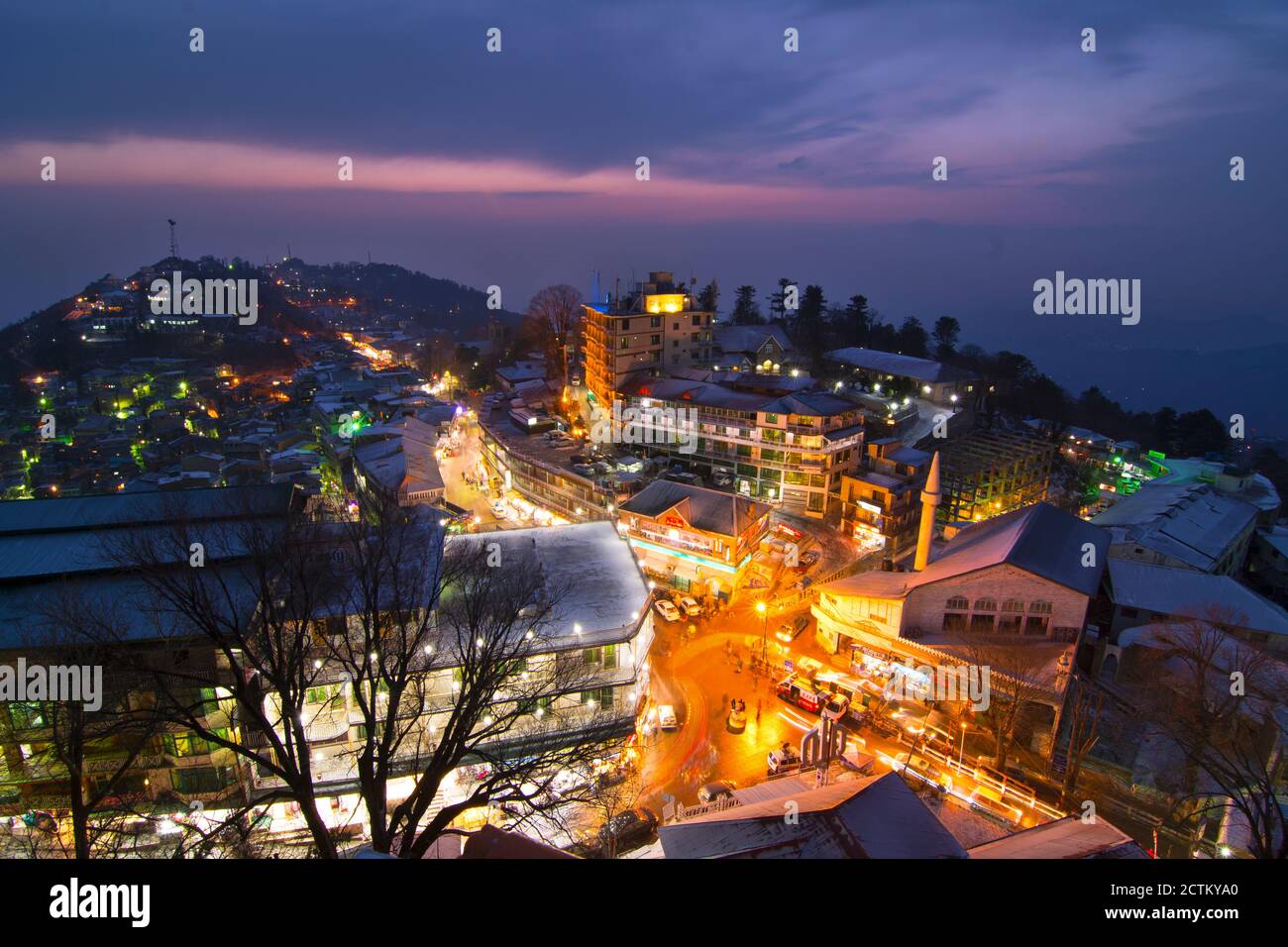 night landscape photography with stars and moon light of Pakistan Stock ...