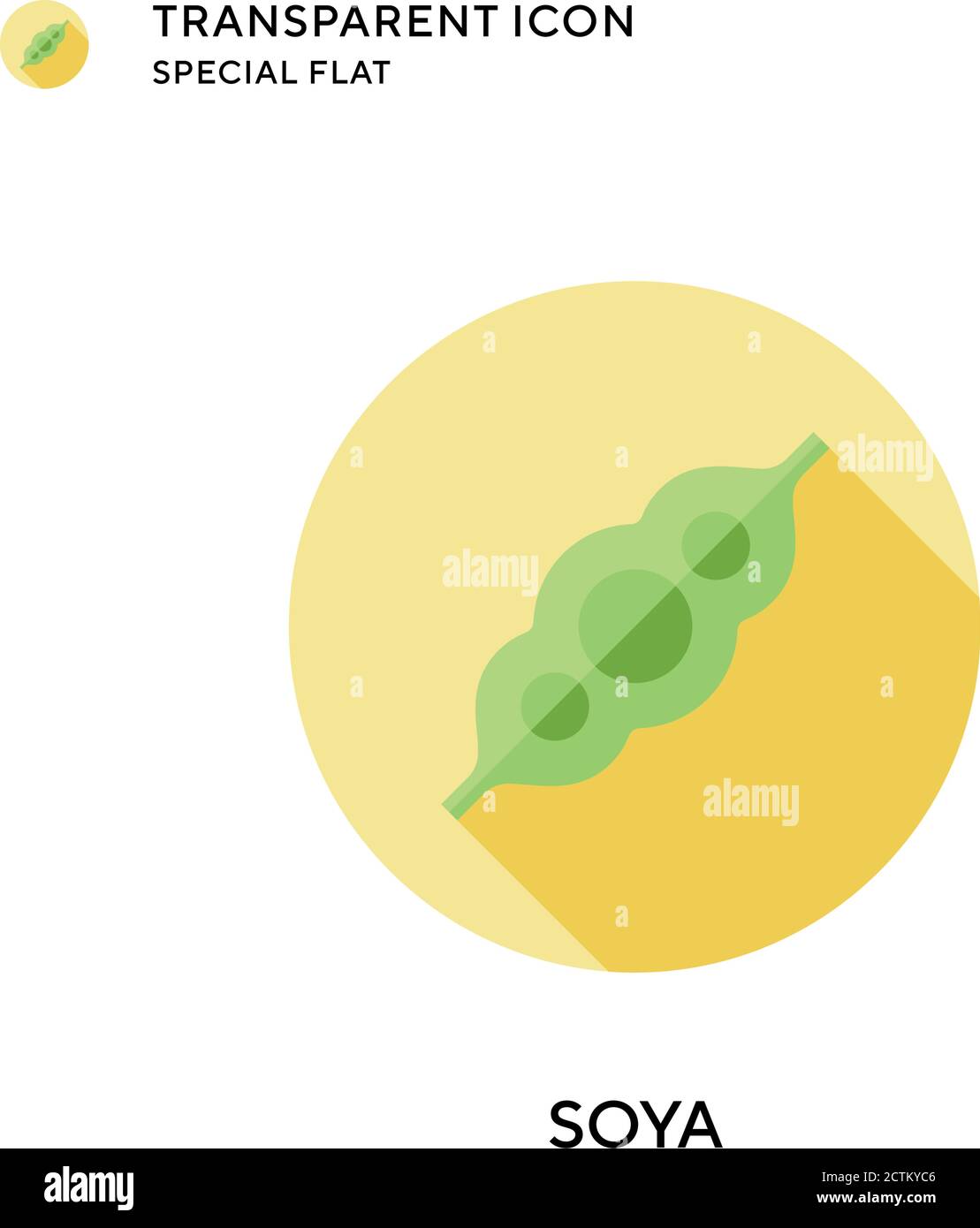 Soya vector icon. Flat style illustration. EPS 10 vector Stock Vector ...