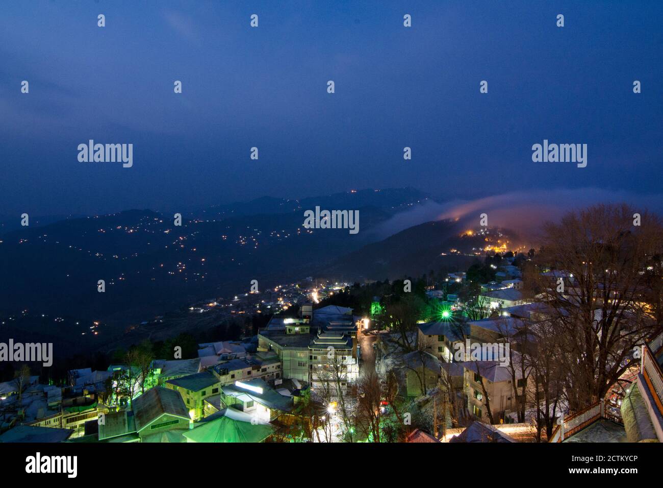 night landscape photography with stars and moon light of Pakistan Stock ...
