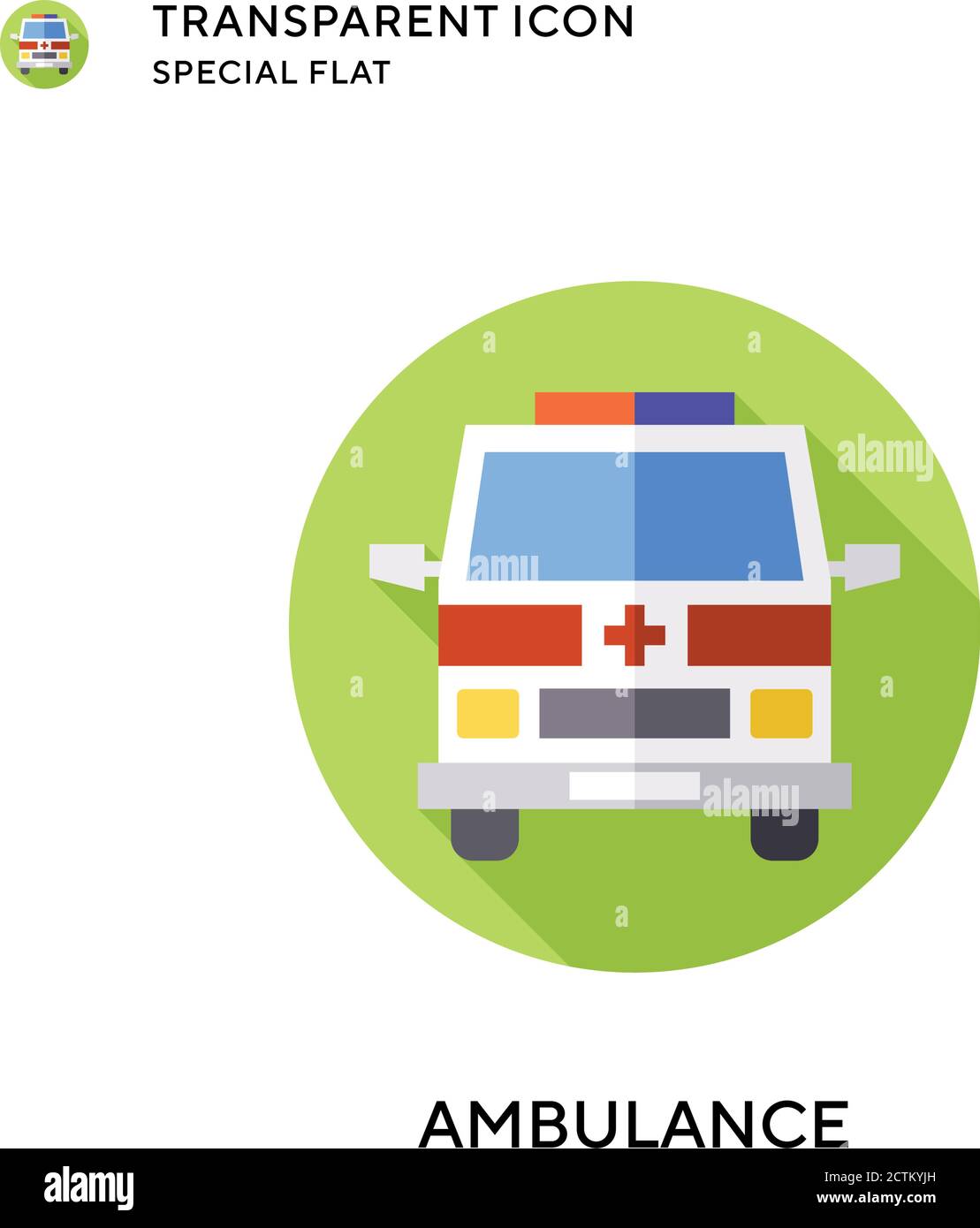 Ambulance flashing lights Cut Out Stock Images & Pictures - Alamy
