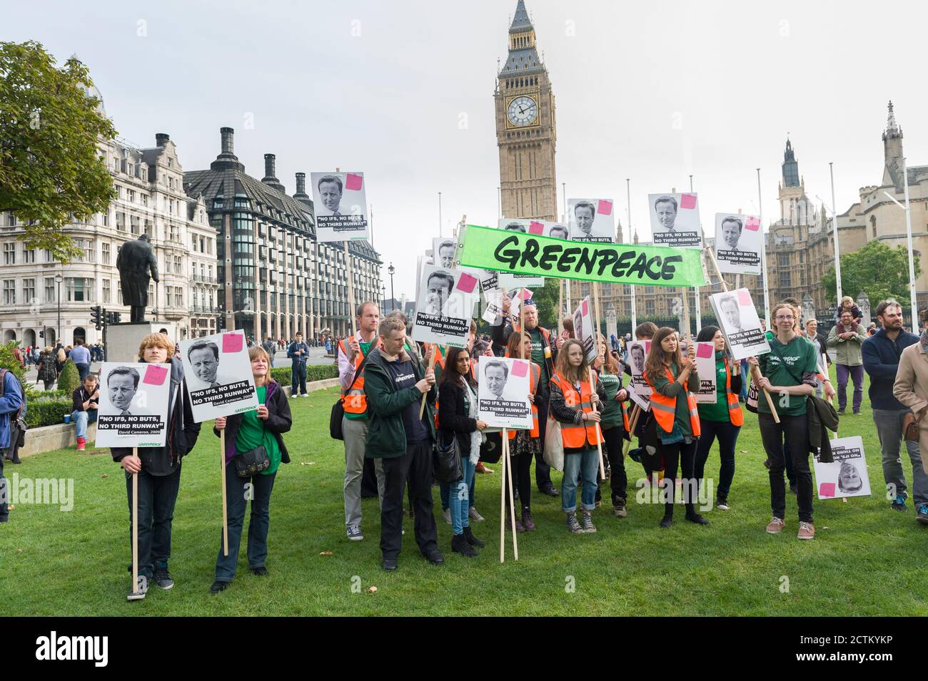 Anti Heathrow airport third runway protest. The protest was organised ...