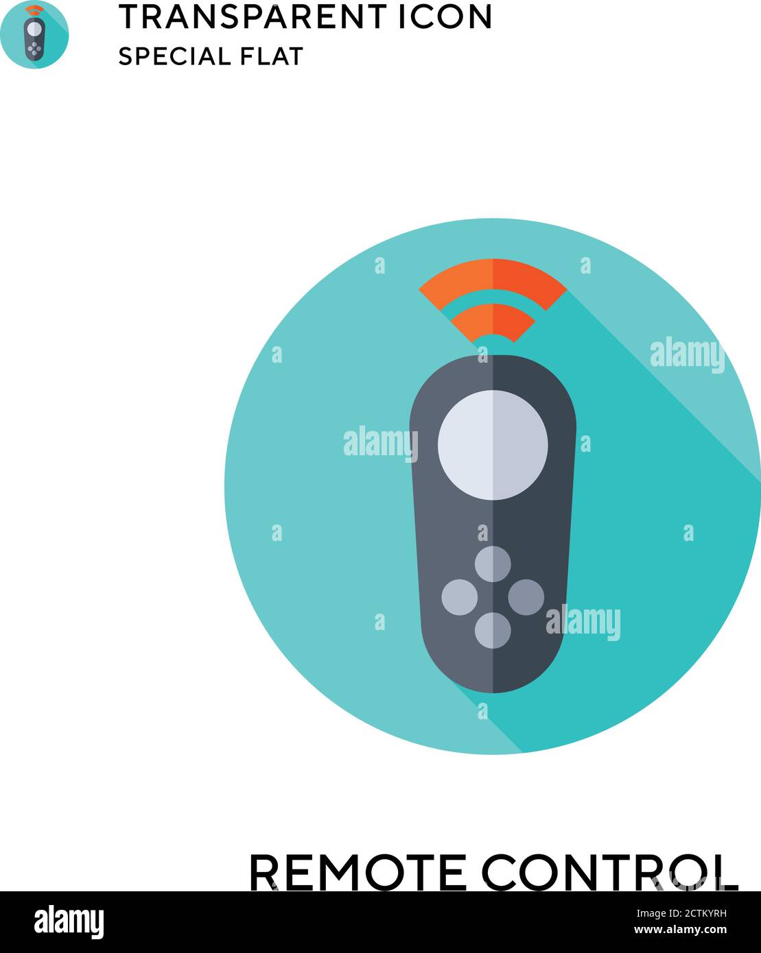 Remote control vector icon. Flat style illustration. EPS 10 vector ...