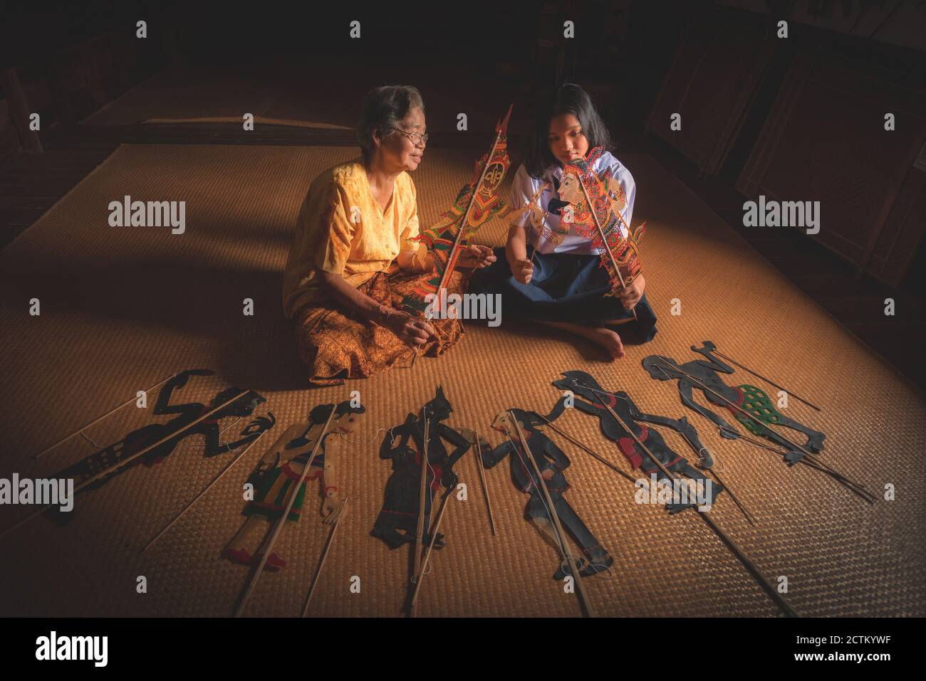 Shadow puppet theatre thailand hi-res stock photography and images - Alamy