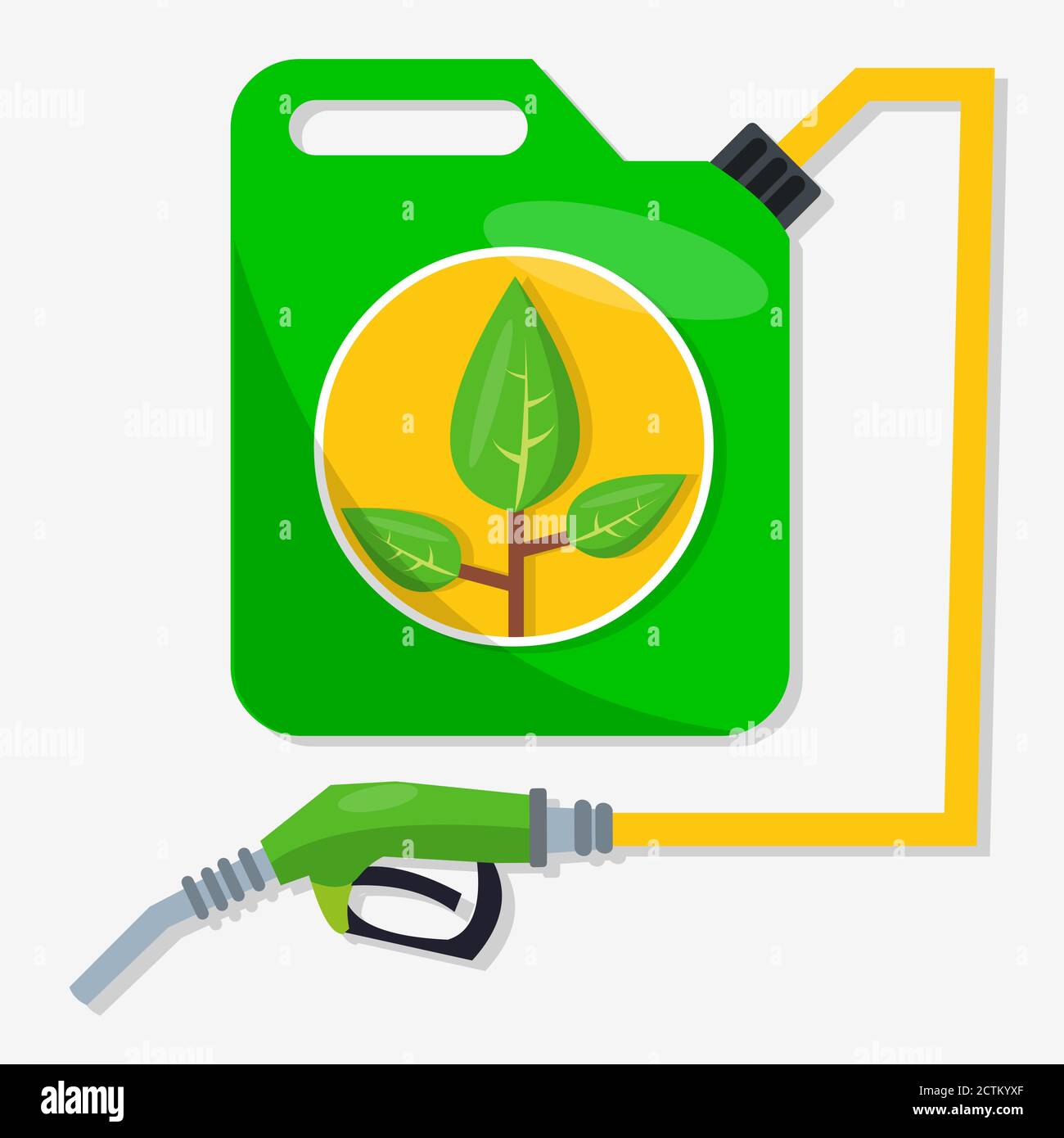 eco fuel concept vector illustration in flat style Stock Vector Image ...