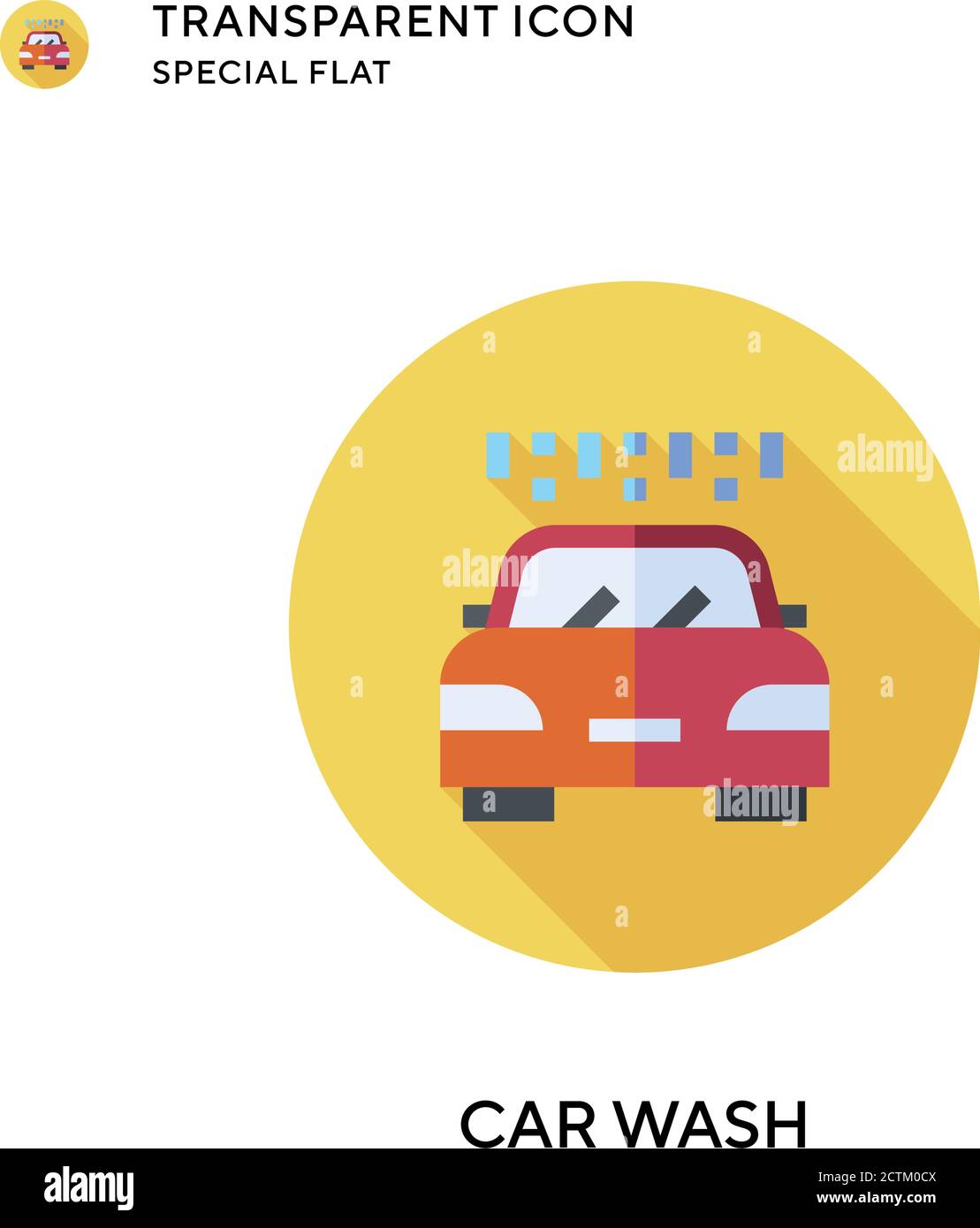 Car wash vector icon. Flat style illustration. EPS 10 vector Stock ...