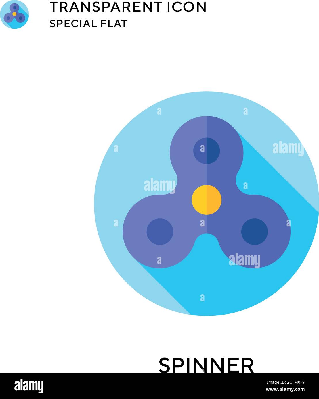 Spinner vector icon. Flat style illustration. EPS 10 vector Stock ...