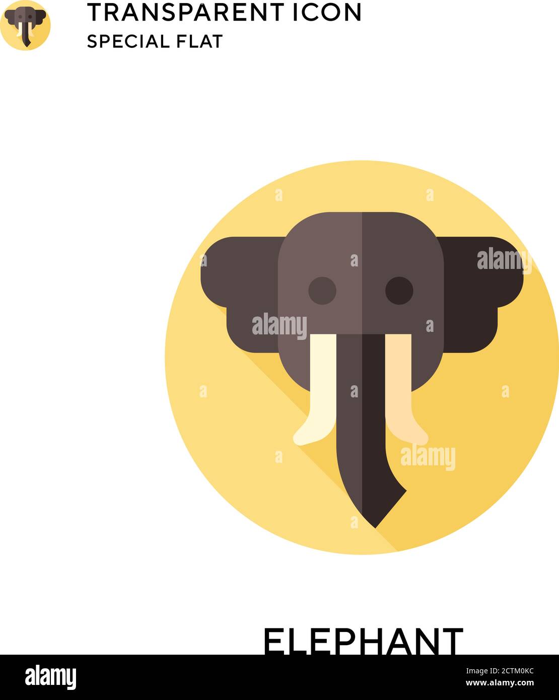 Large male african elephant Stock Vector Images - Alamy