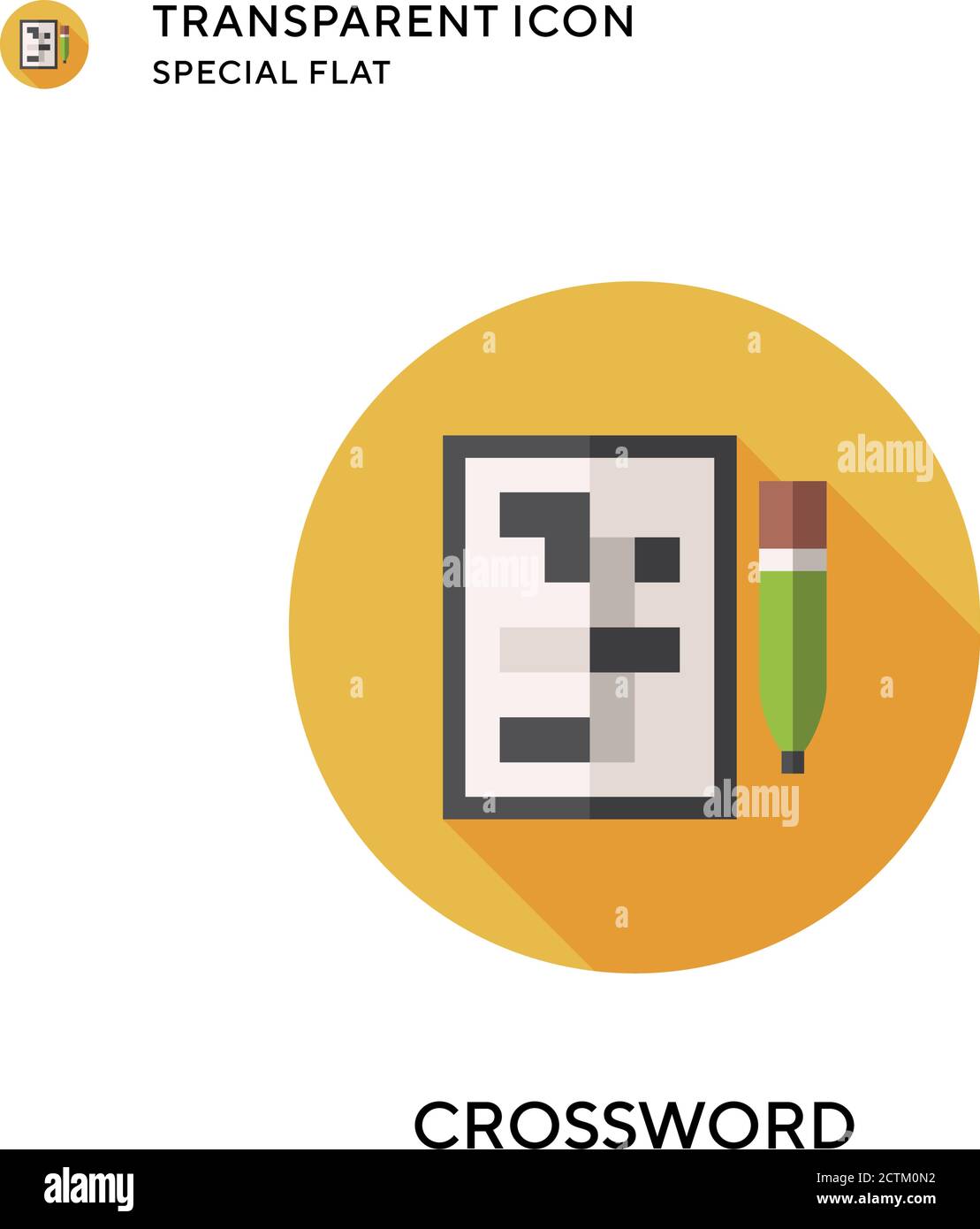 Crossword vector icon. Flat style illustration. EPS 10 vector Stock ...