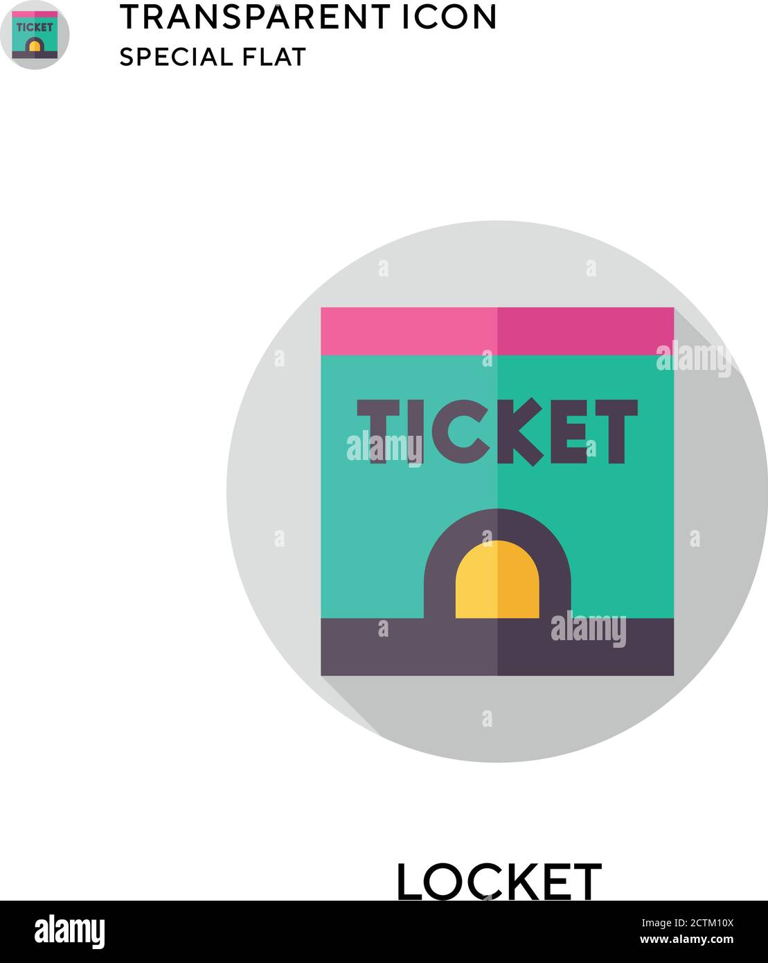 Locket vector icon. Flat style illustration. EPS 10 vector Stock Vector ...