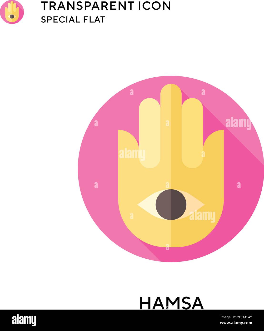 Hamsa hand icon vector vectors hi-res stock photography and images - Alamy