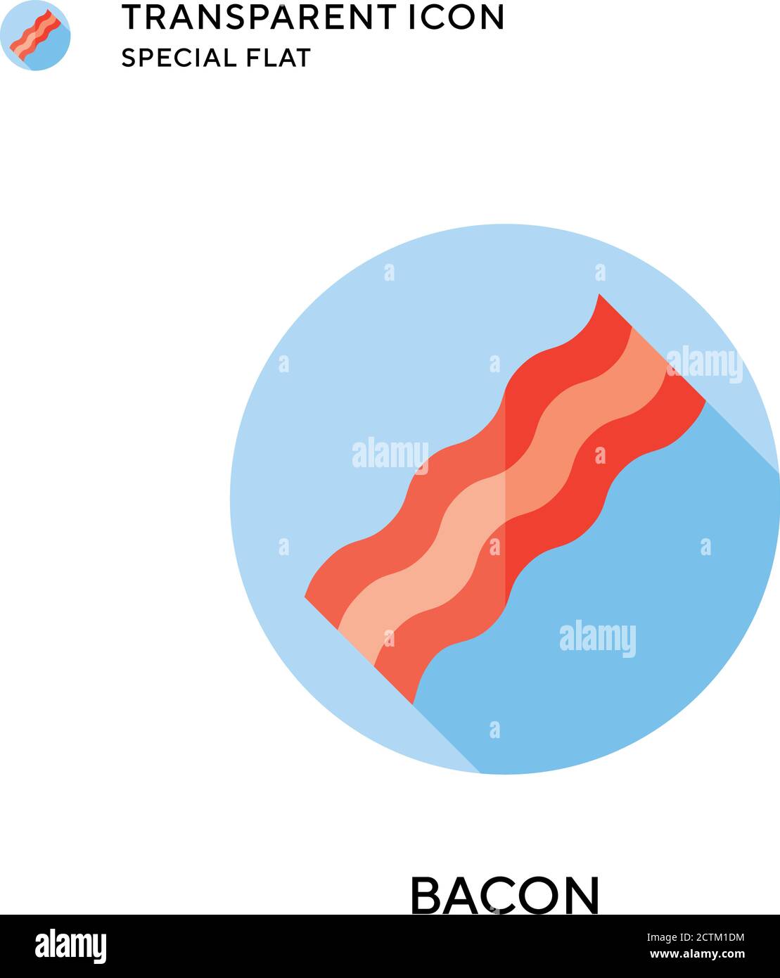 Crispy bacon sizzling Stock Vector Images - Alamy