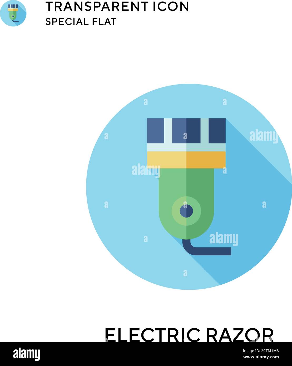 Electric razor vector icon. Flat style illustration. EPS 10 vector ...