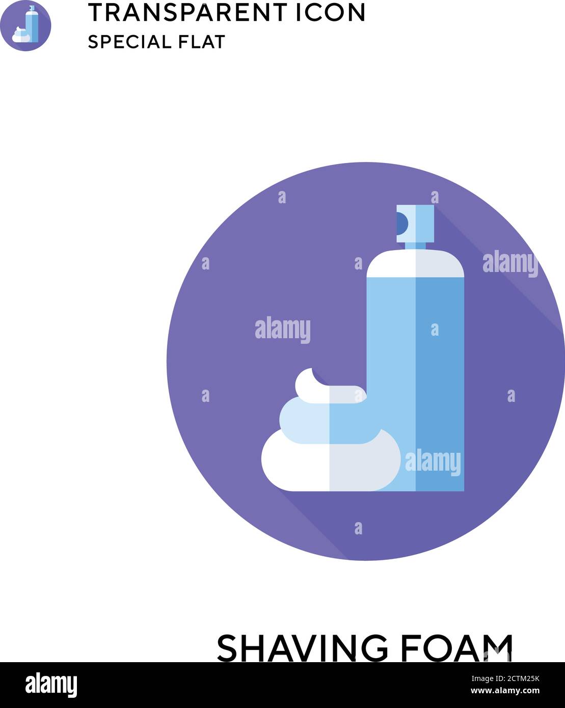 Shaving foam vector icon. Flat style illustration. EPS 10 vector Stock ...