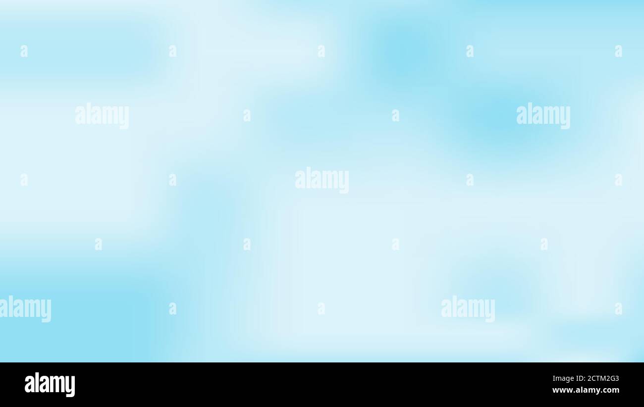 Blurred blue sky with white misty fog landscape vector background ...