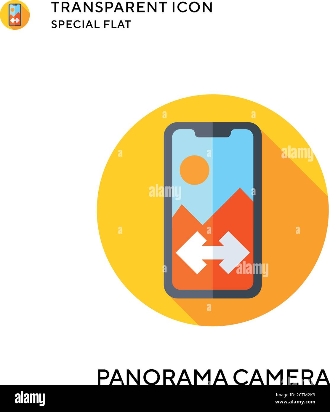 Panorama camera vector icon. Flat style illustration. EPS 10 vector ...