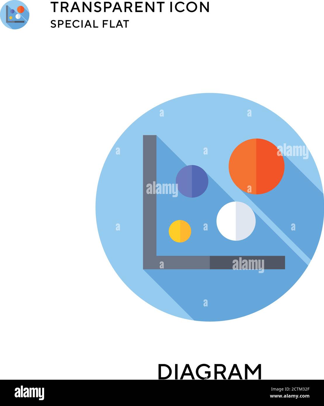 Diagram Vector Icon Flat Style Illustration Eps 10 Vector Stock