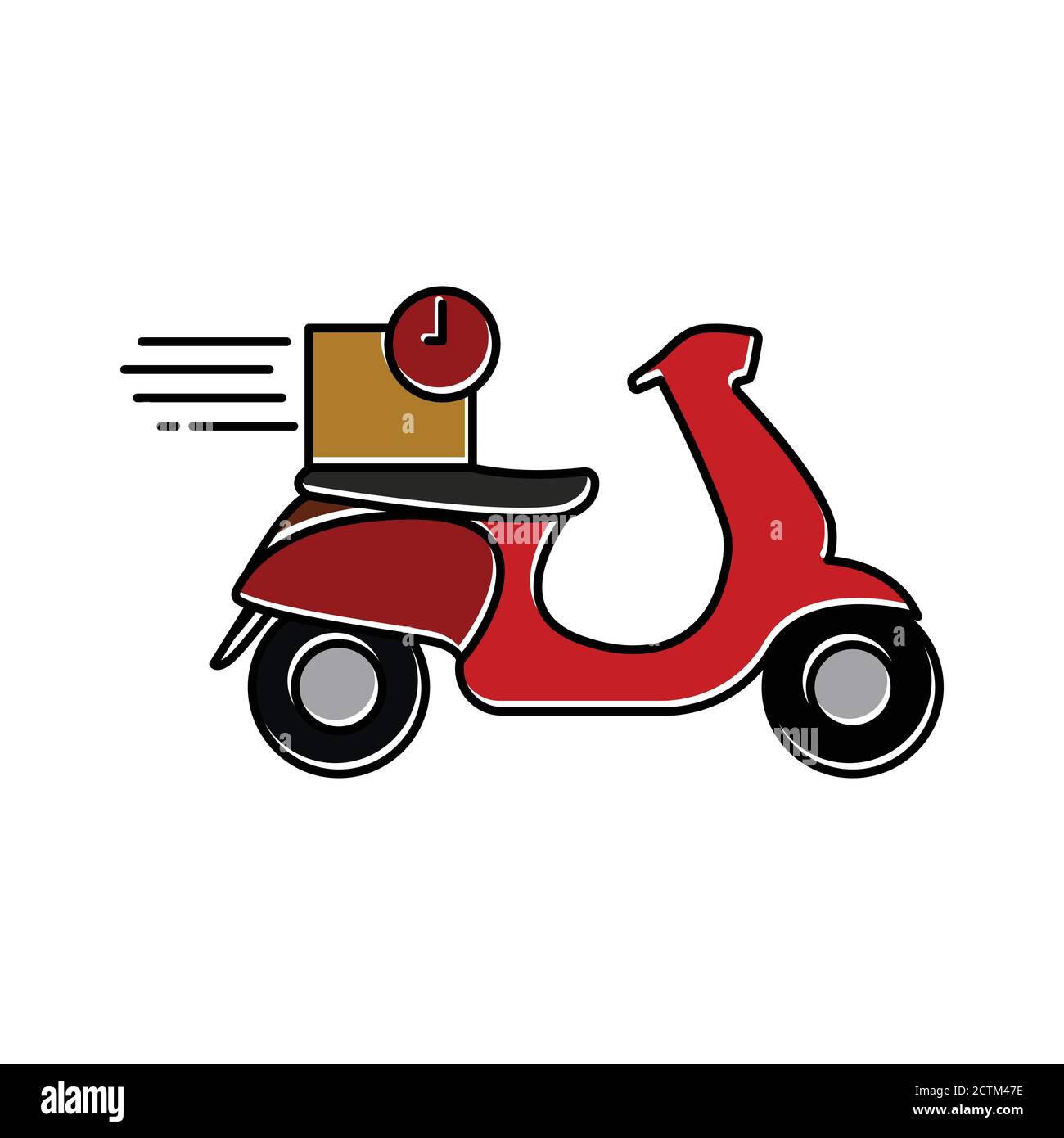 Cargo bike logo Stock Vector Images - Alamy