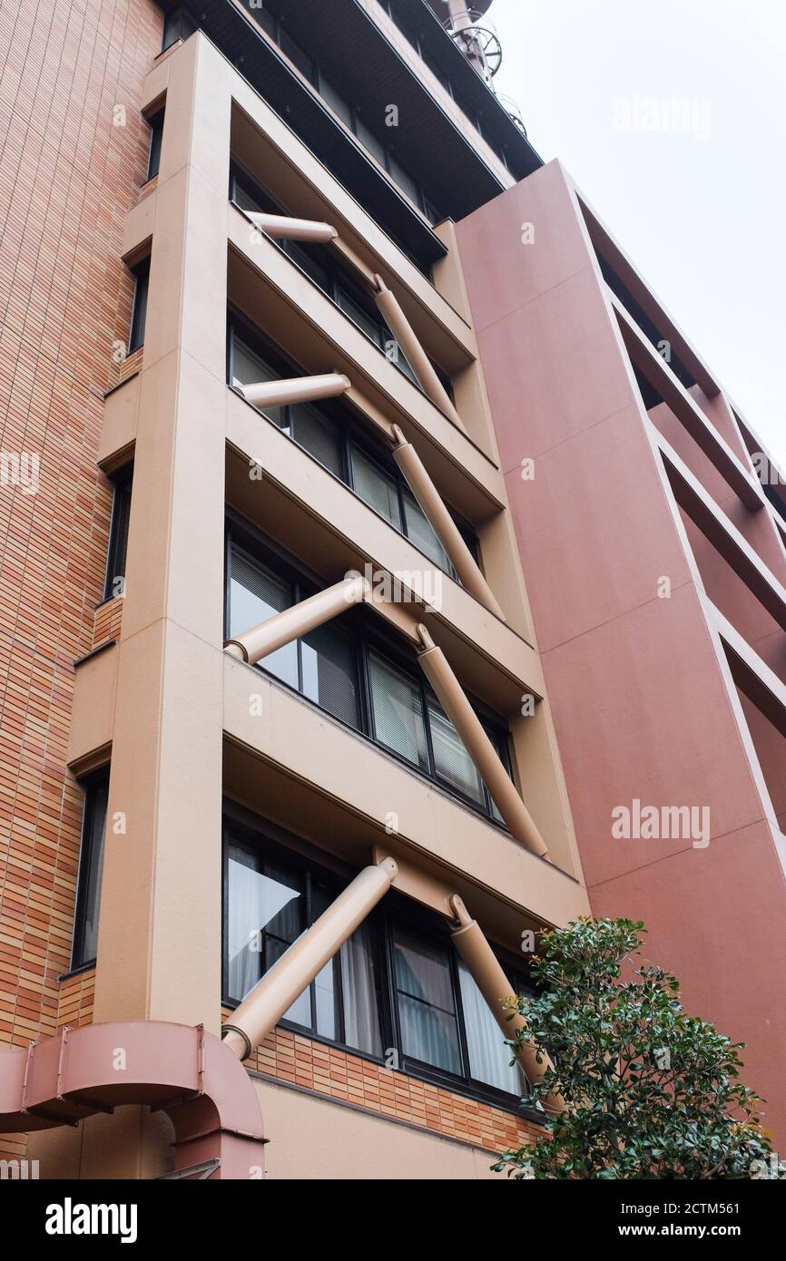 A building in Japan that is reinforced for protection against ...