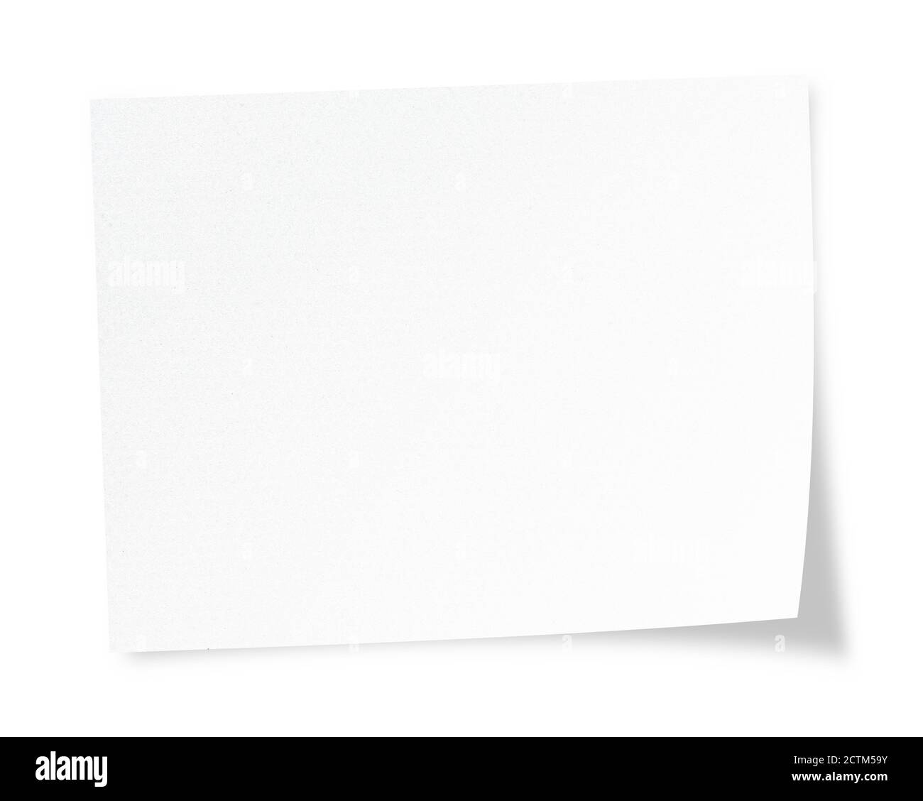 White Paper sheet background - isolated on white Stock Photo - Alamy