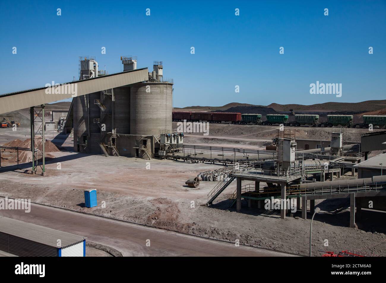 Mynaral/Kazakhstan - April 23 2012: Jambyl Cement plant panorama ...
