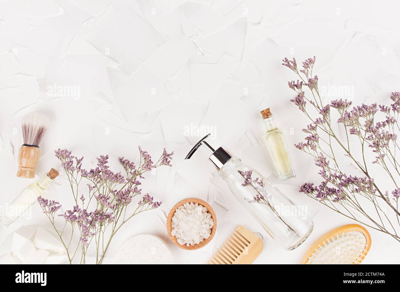 Natural rustic eco beige cosmetic products and accessories for body and ...