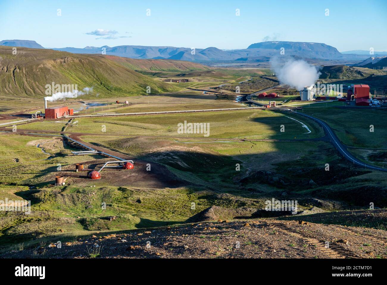 Geothermal power station in Iceland. Generation of ecologically clean ...