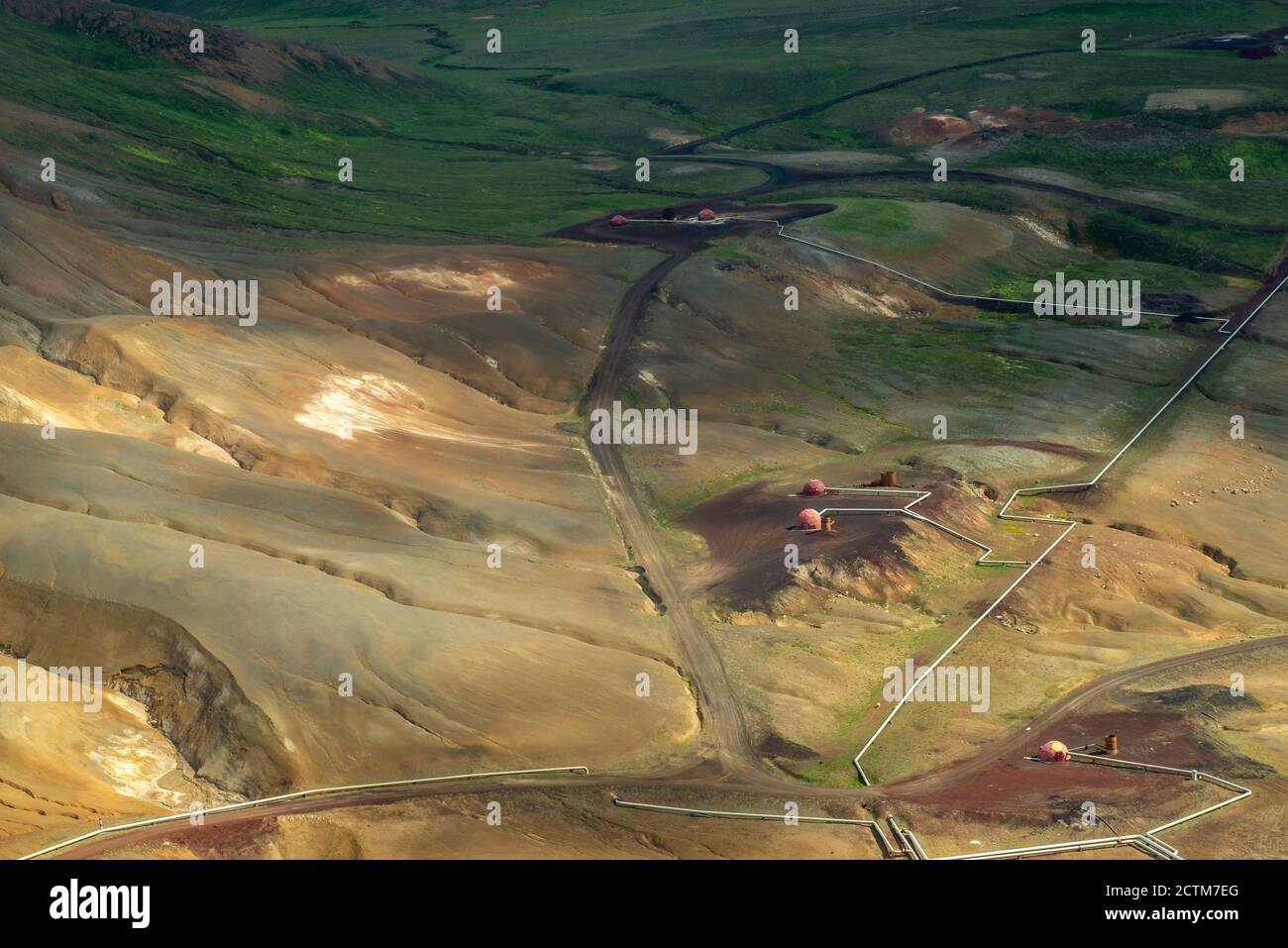 Geothermal power station in Iceland. Generation of ecologically clean ...