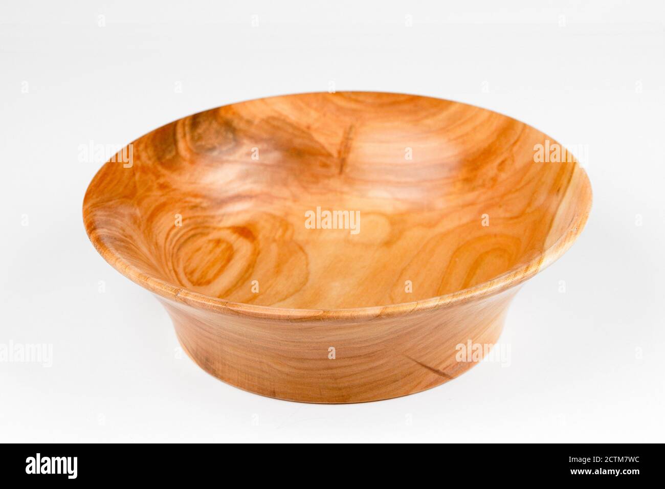 A turned bowl with pretty colour made from cherry wood Stock Photo - Alamy