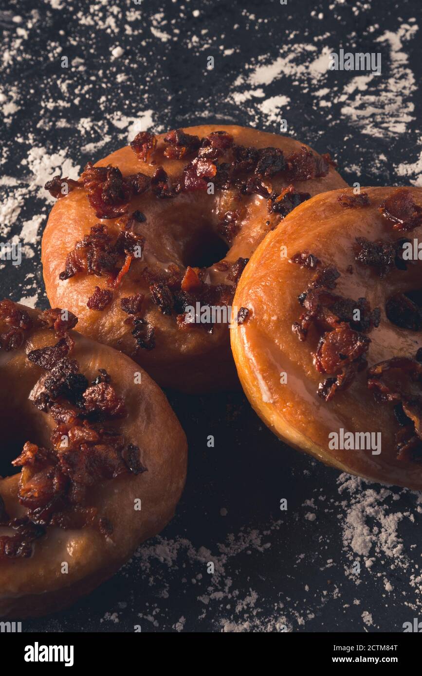 Vertical shot of assorted donuts Stock Photo - Alamy