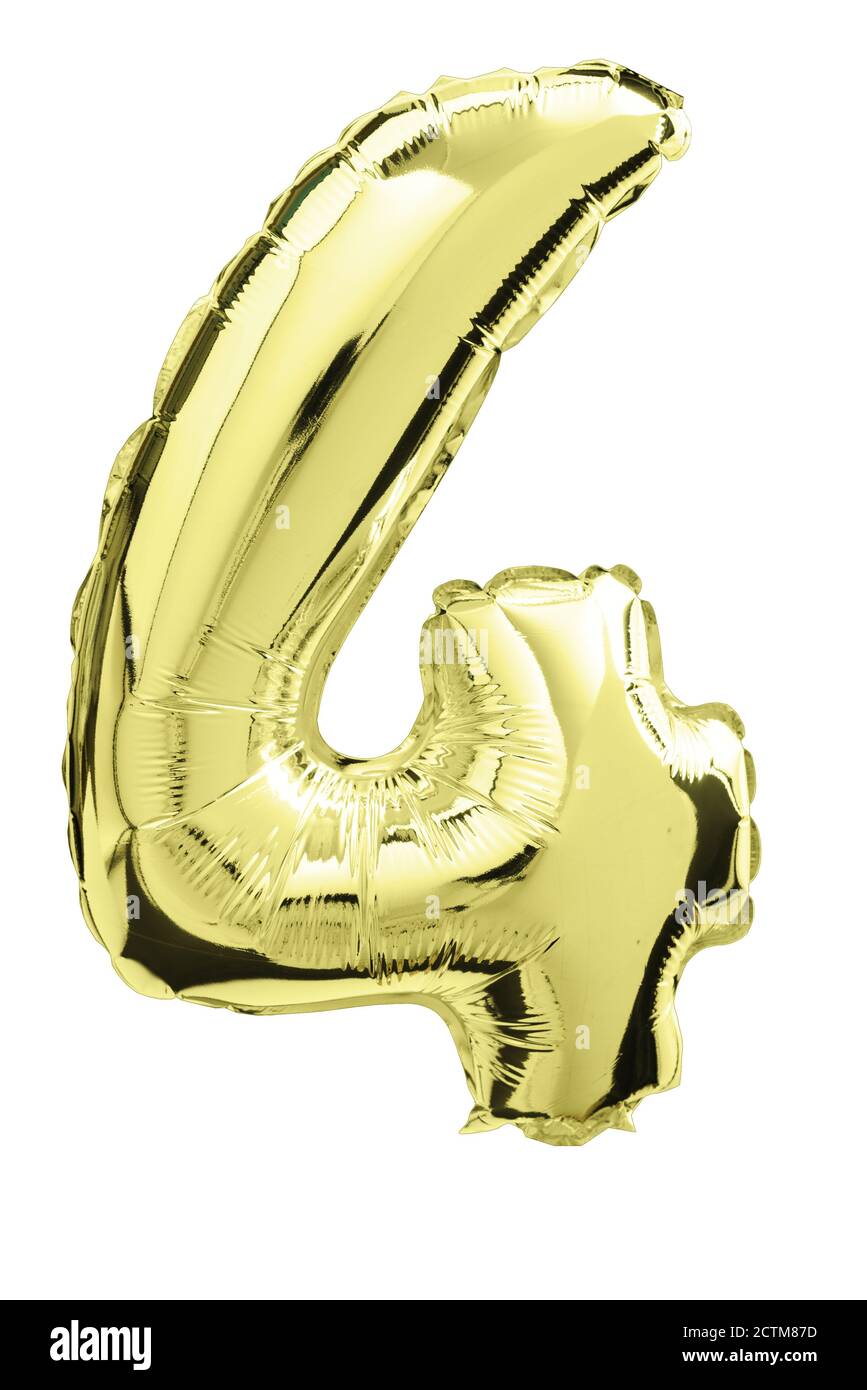 Number 4 balloon hi-res stock photography and images - Alamy