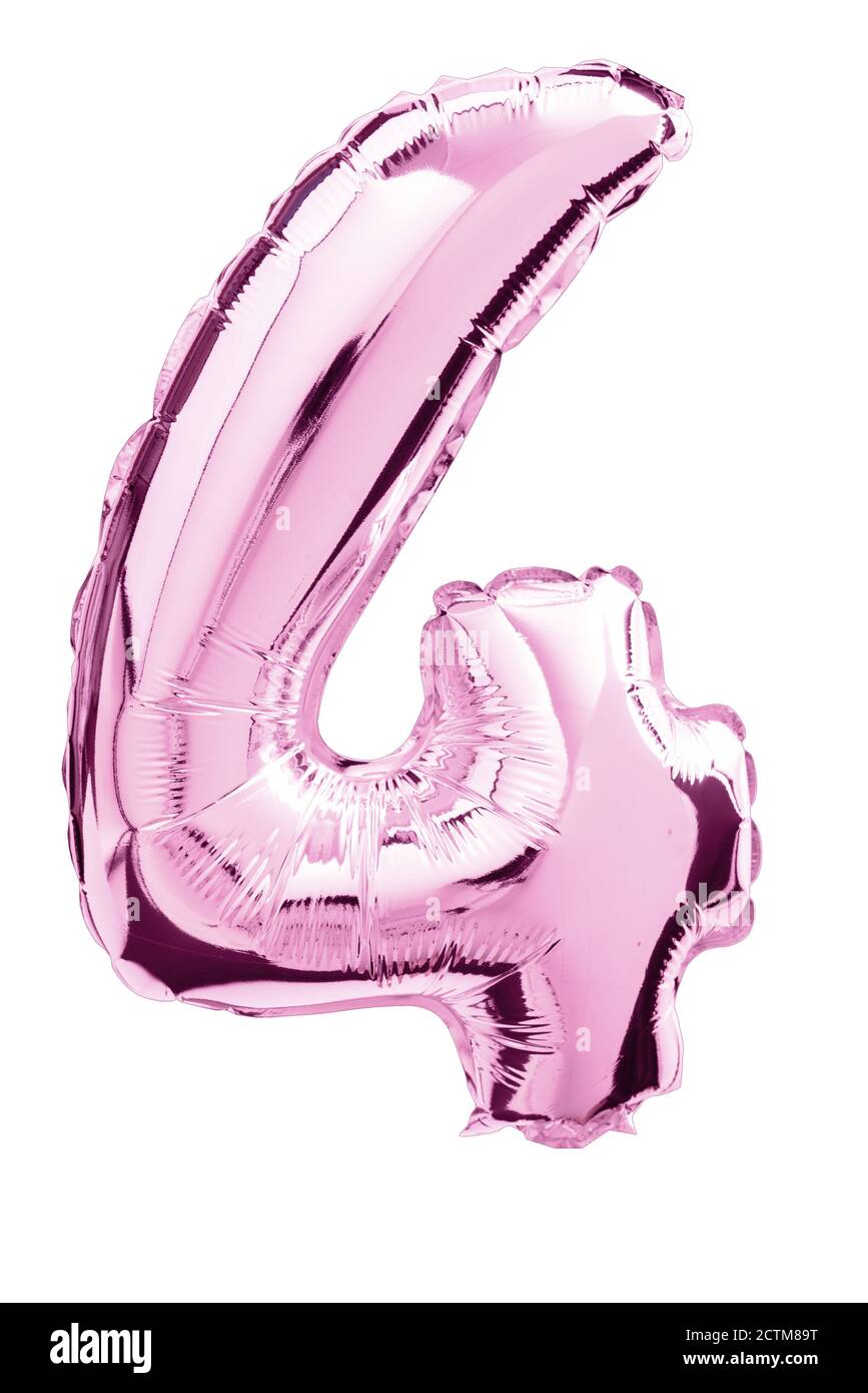 Number 4 balloon hi-res stock photography and images - Alamy