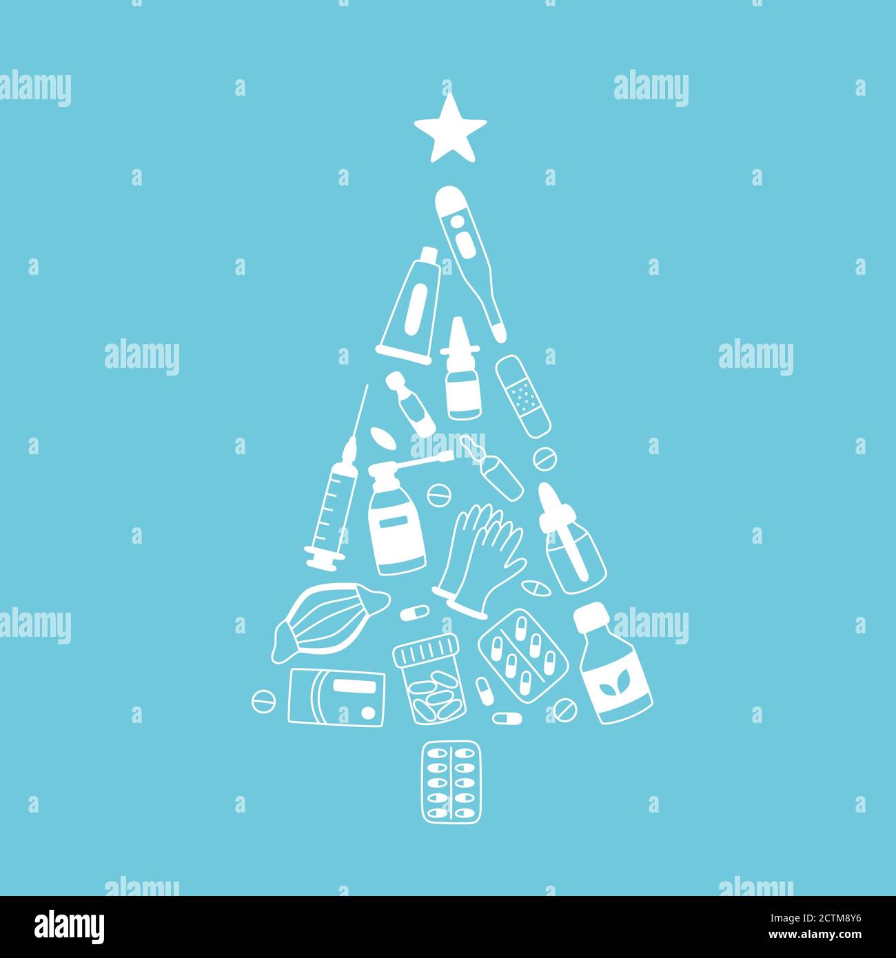 Bottles tree Stock Vector Images - Alamy