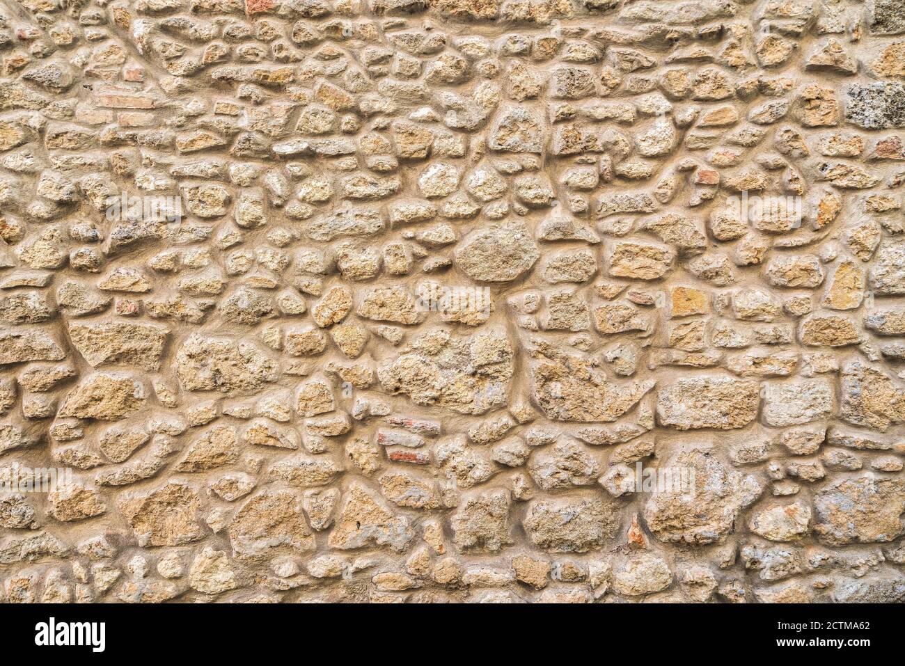 Exposed stone wall background, pattern, texture in Tuscany. Italy Stock ...