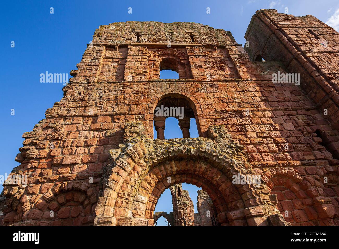 Ruins of Lindisfarne Priory, Holy Island, England Stock Photo - Alamy