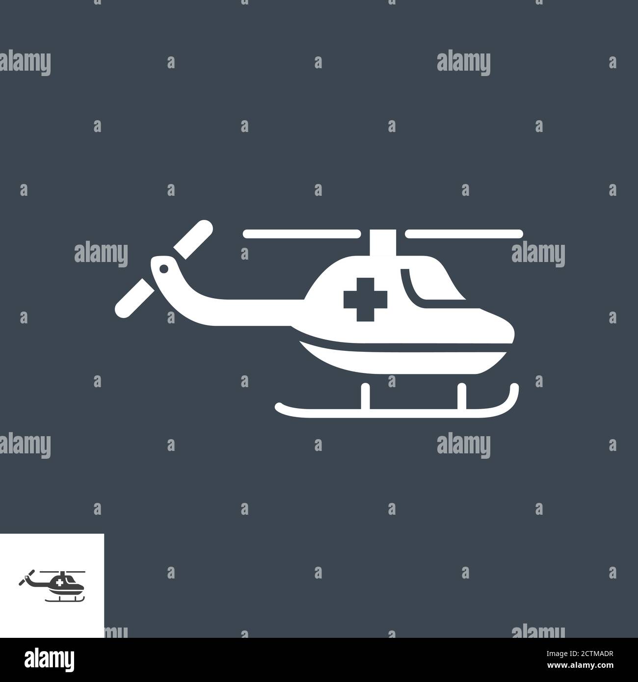 Medical air ambulance helicopter Stock Vector Images - Alamy