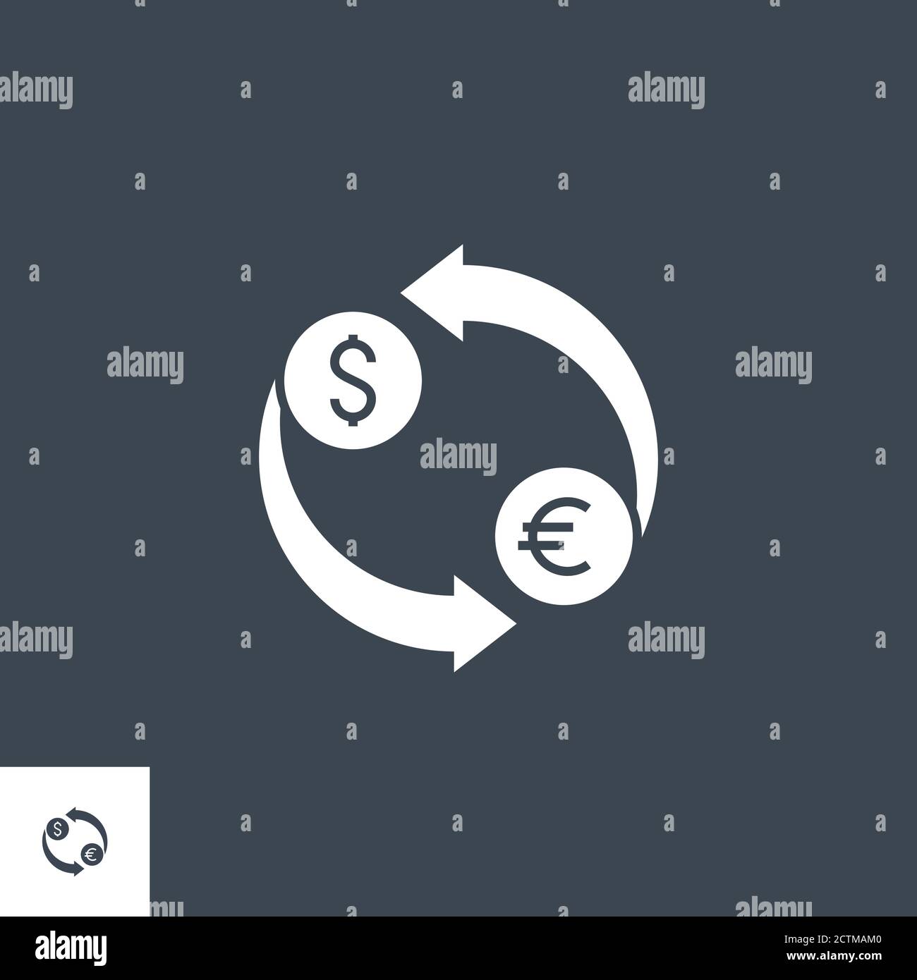 Currency exchange related vector glyph icon Stock Vector Image & Art ...