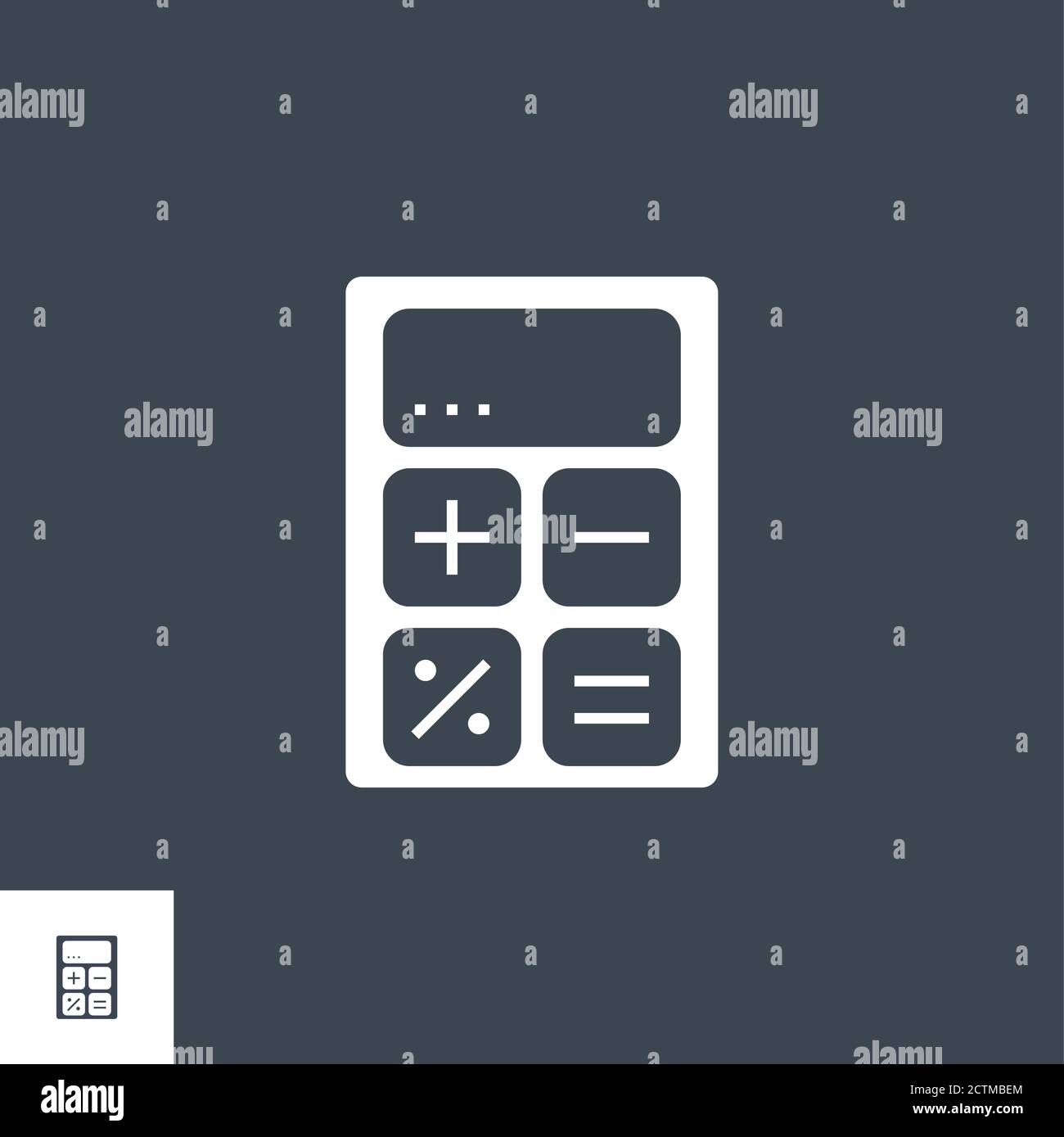 Calculator related vector glyph icon Stock Vector Image & Art - Alamy