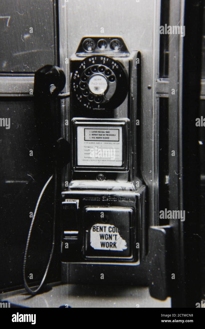 1970s telephone booth hi-res stock photography and images - Alamy