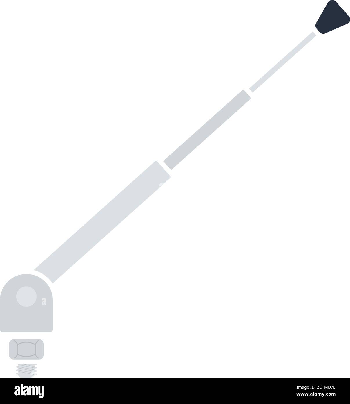 Radio Antenna Component Icon. Flat Color Design. Vector Illustration ...