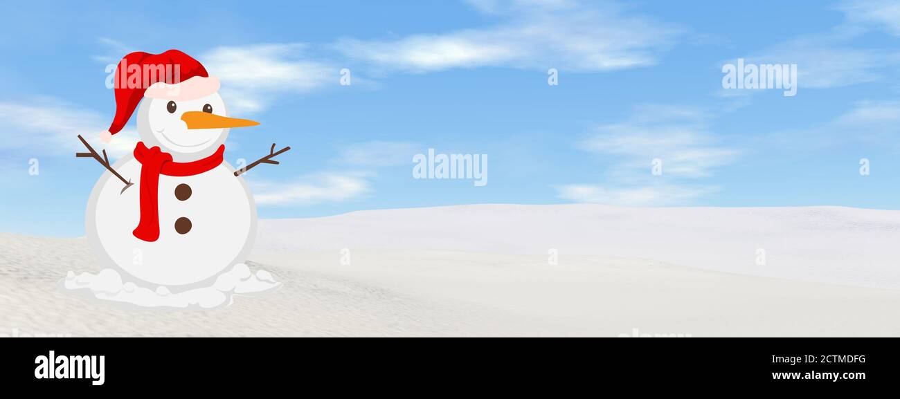 3d render happy snowman hi-res stock photography and images - Alamy