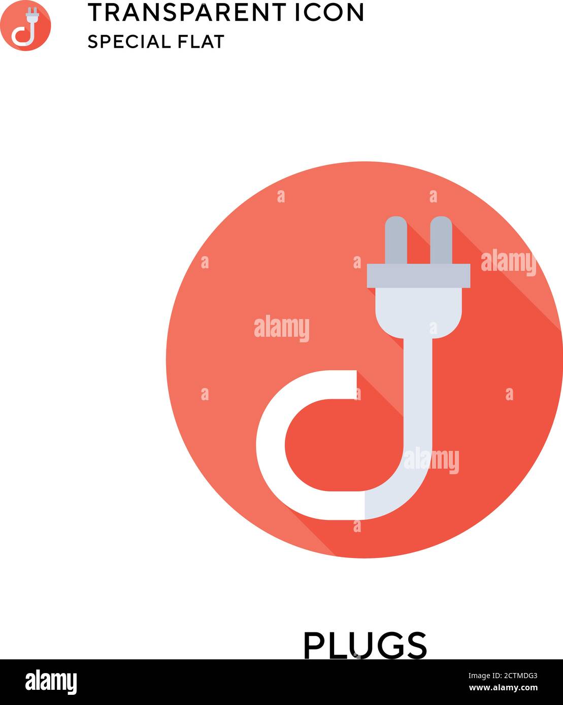 Plugs vector icon. Flat style illustration. EPS 10 vector Stock Vector ...