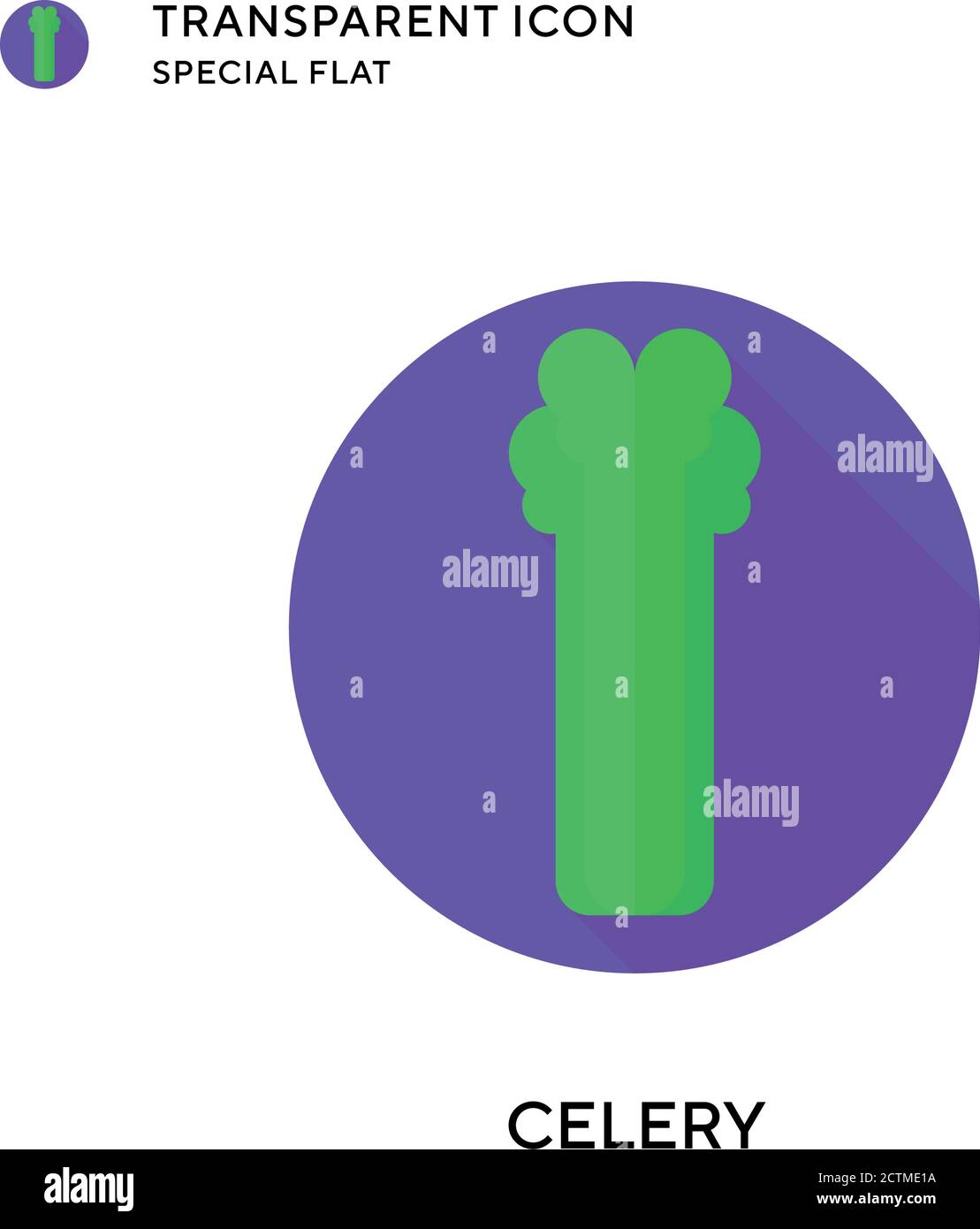 Celery sliced Stock Vector Images - Alamy